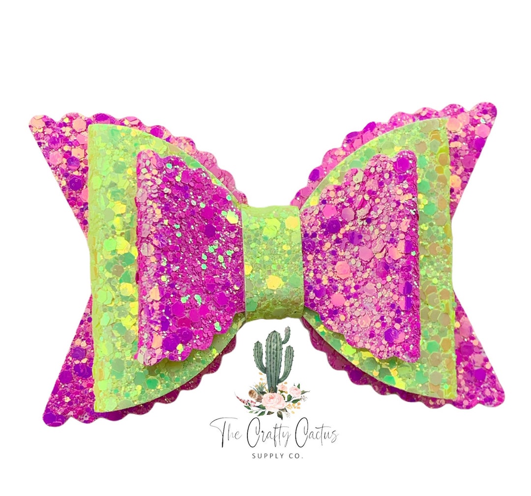 3.5” Scalloped Hair Bow Die, #160 Hair Bow Die, Cutting Dies, Hair Bow ...