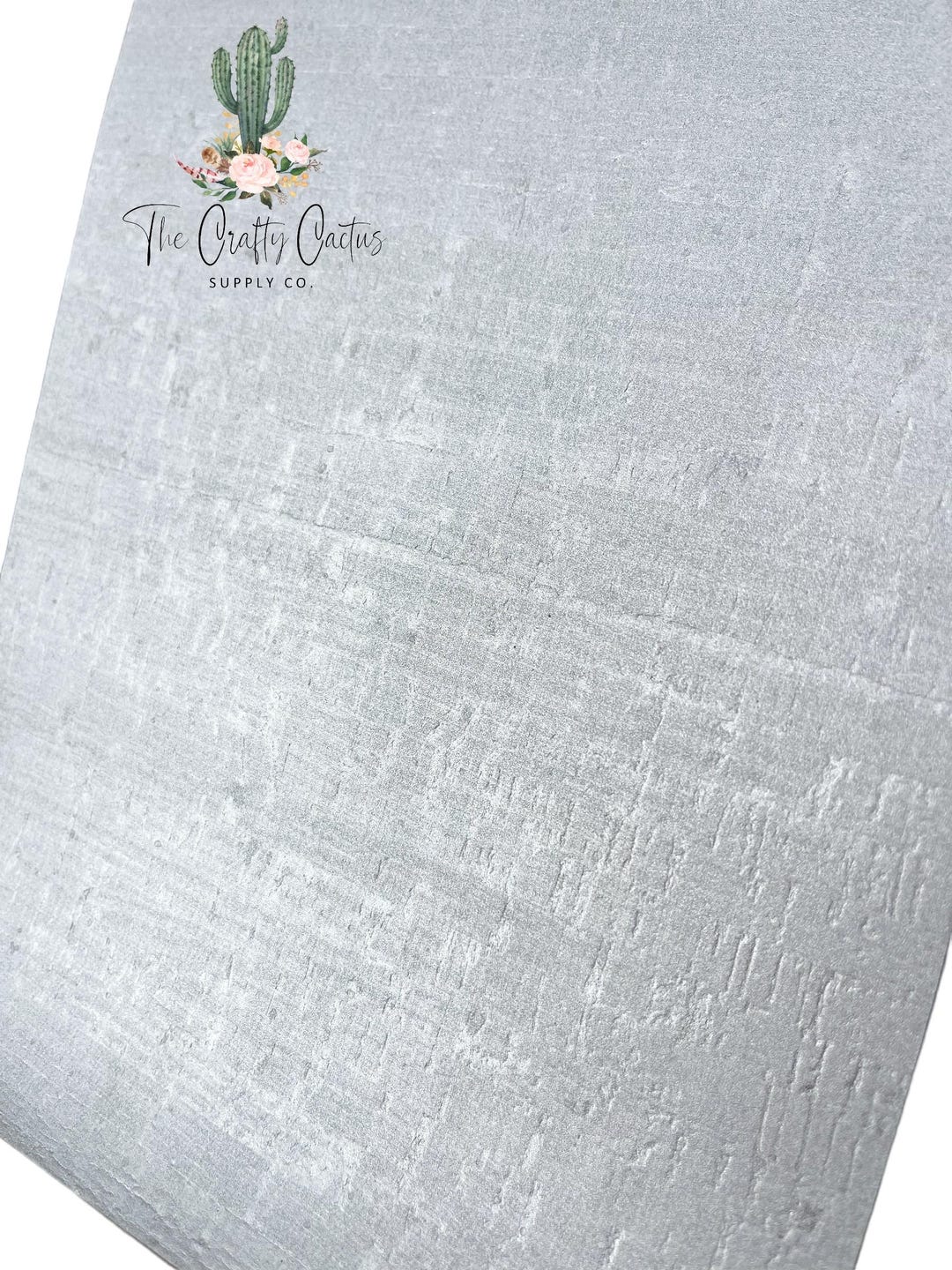 4”x6” Silver Shimmer Metallic Cork on Leather Sheets, Genuine Leather ...
