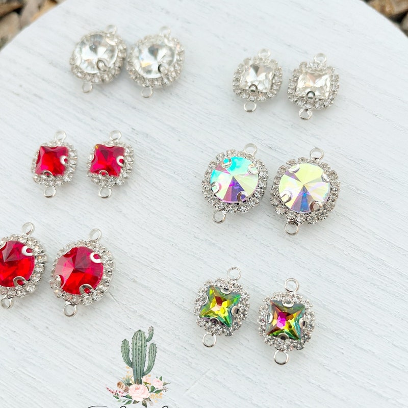 Rhinestone Connector - Etsy