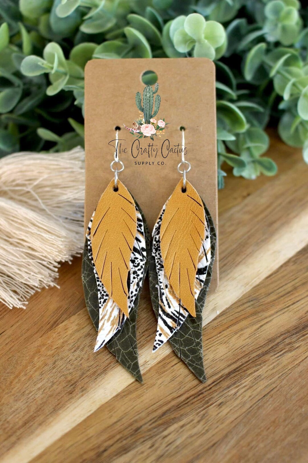 3 Fringe Feather Twist Earring Die 107 Die Cutting Earring - Etsy