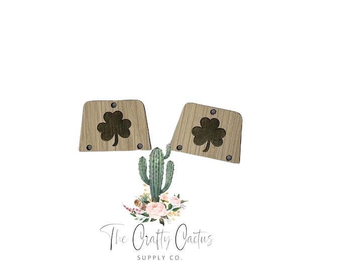 St. Patrick’s Day White Oak Shamrock Engraved Wooden Pieces that go ...