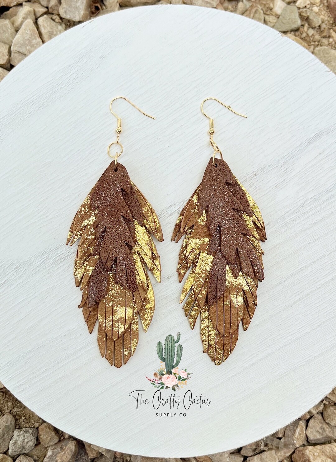3.5” Monica Feather Earring Die, #151 Fringe Feather Dies, Earring ...