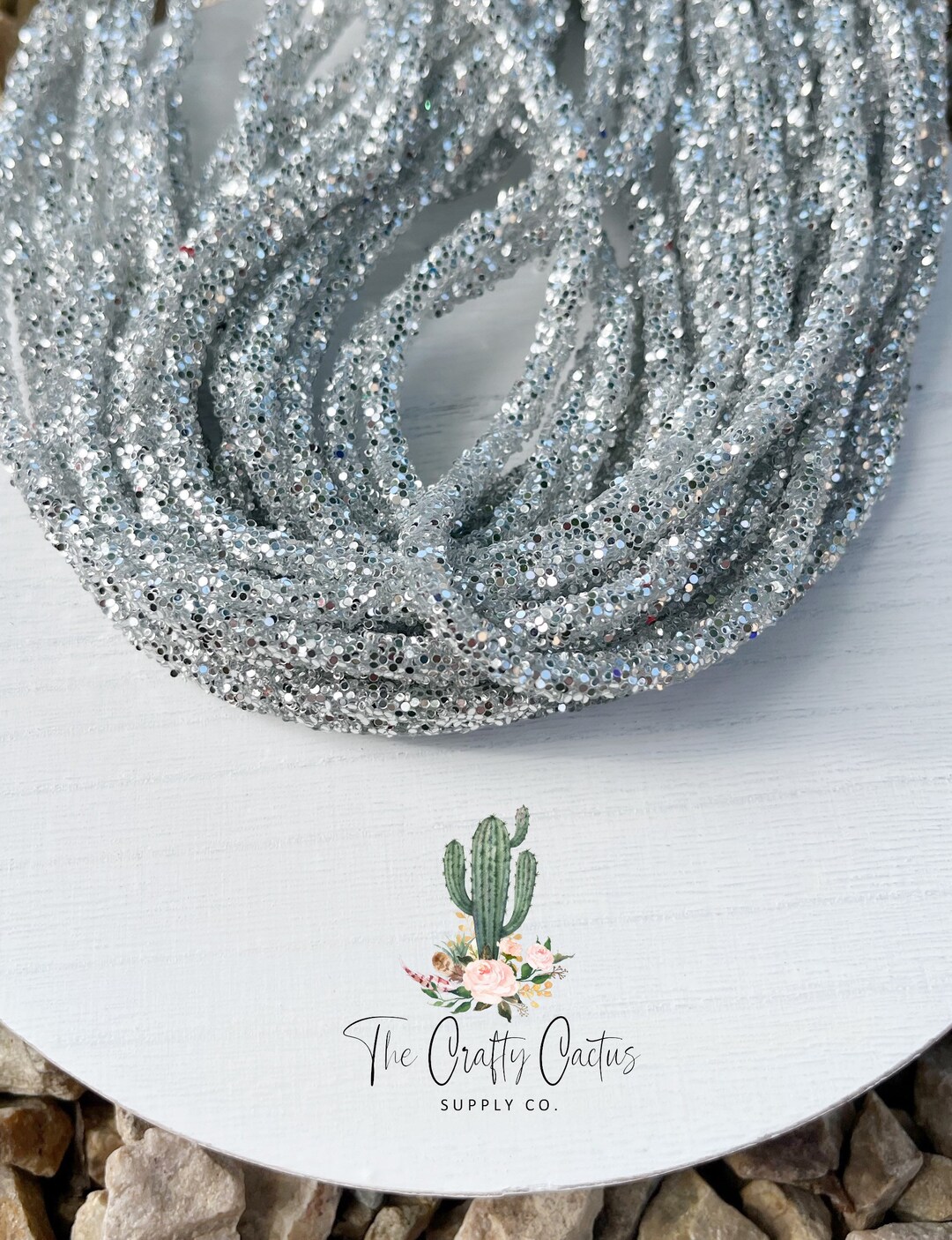 1 Yard Silver Glitter Rope, 30 Rope Earring Making, Earring Making ...