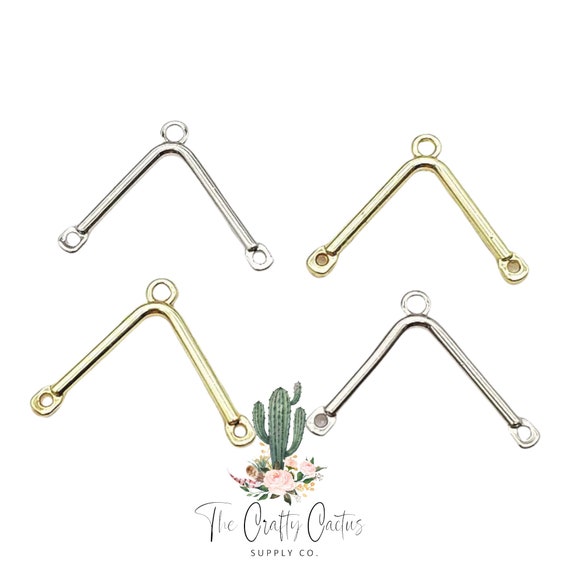 V Shaped 6 Pcs Connector Piece for Earring Making V | Etsy