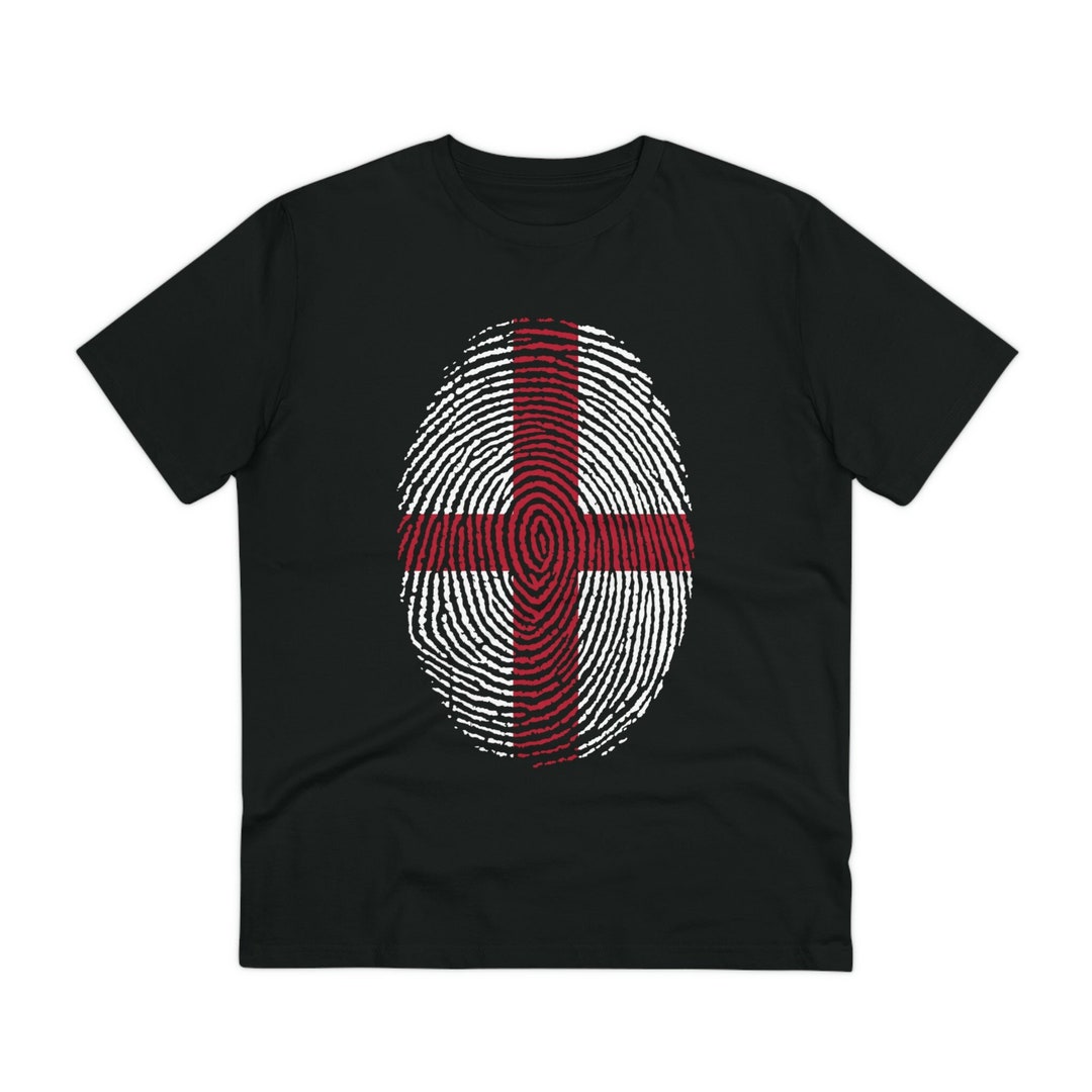 England Flag Fingerprint England Flag Art St George's Flag Fingerprint ...