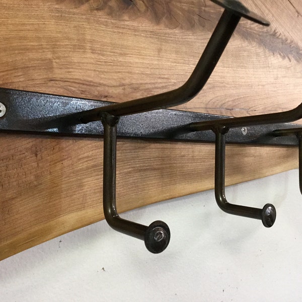 Live Edge Coat Rack - Etsy