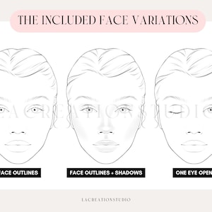 MUA Client Makeup Consultation Face Chart | Makeup Artist Editable ...