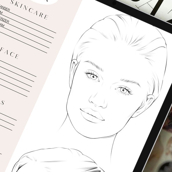 Profile Faces Procreate - Etsy