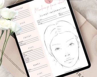 Makeup Client Chart - Etsy