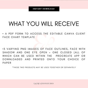 MUA Client Makeup Consultation Face Chart | Makeup Artist Editable ...