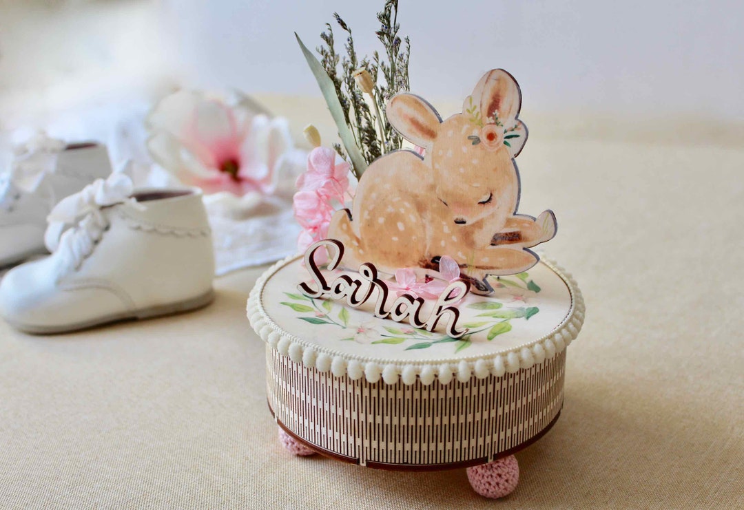 Music Box, Baby Music Box, Personalized Music Box, Lalelu, Baby Gift ...