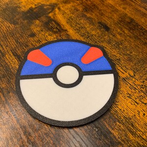 3D Printed Pokéball Coasters (set of 4) - Etsy