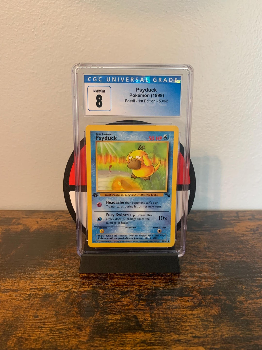 3D Printed Poké Ball Display Stand for Graded PSA/CGC Cards - Etsy