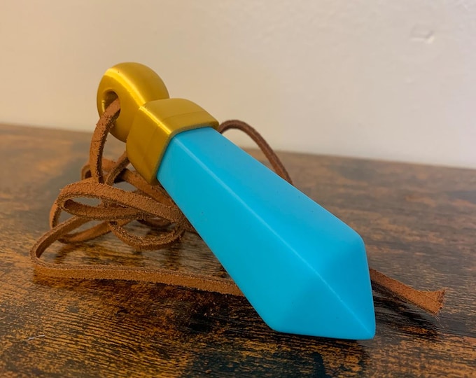 Atlantis Crystal Necklace / Glow in the Dark / Real Crystal Pendant ...