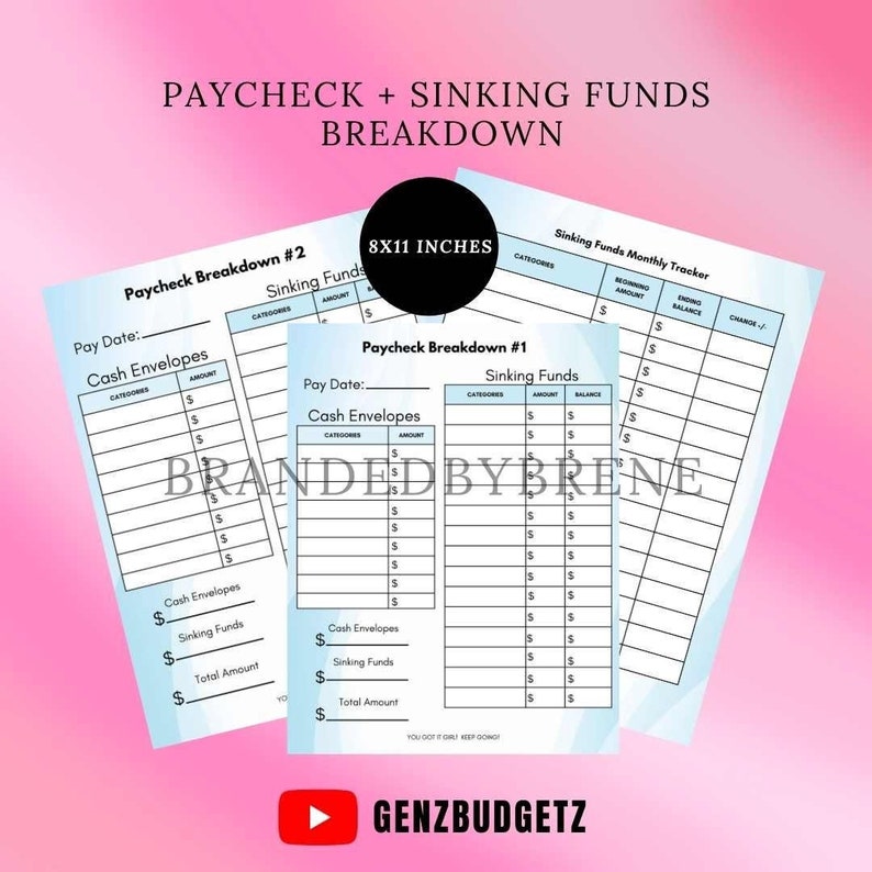 Sinking Funds Digital Tracker Monthly Update Total Goodnotes Notability ...