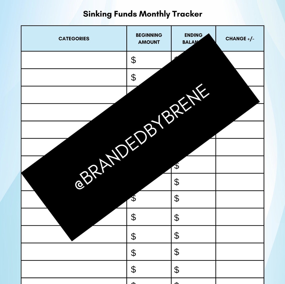 Sinking Funds Digital Tracker Monthly Update Total Goodnotes Notability ...