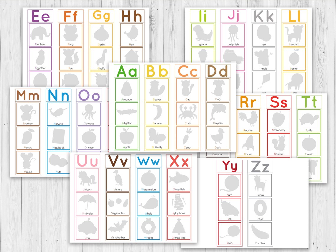 Alphabet Pictures Sorting Activity, Educational Material, PDF Printable ...