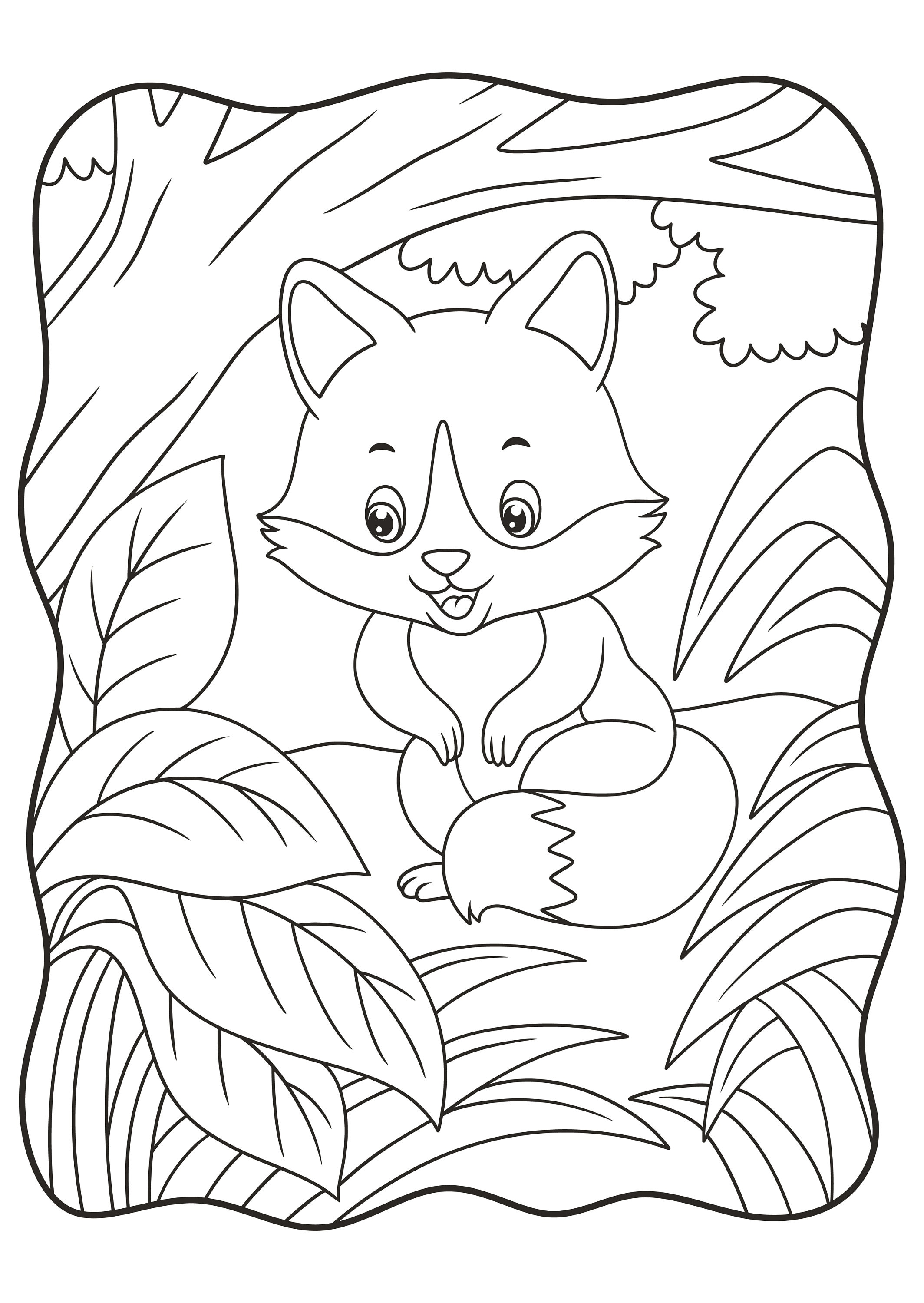 50 Animals Coloring Pages for Kids: Preschool Kindergarten (PDF) - Etsy