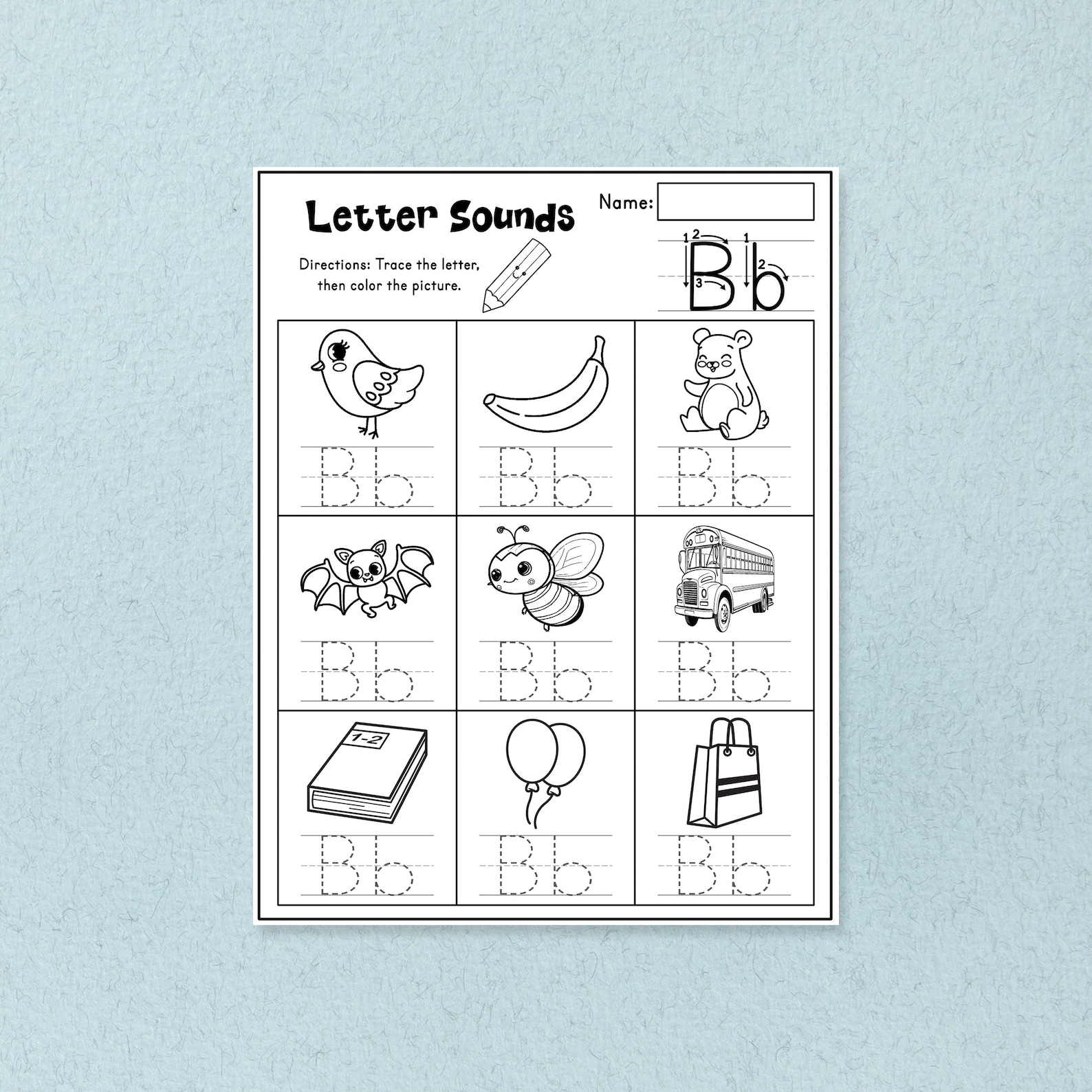 Letter Sound Coloring Pages, 26 Printable Pages, Alphabet Worksheet, Alphabet Tracing, PDF - Etsy