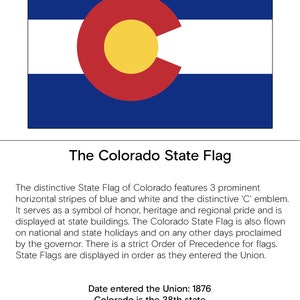 US State Flags Montessori Cards: Facts & Picture (PDF) - Etsy