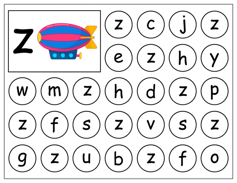 Alphabet Dot Marker Worksheet: Uppercase & Lowercase (preschool ...