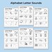 Letter Sound Coloring Pages, 26 Printable Pages, Alphabet Worksheet, Alphabet Tracing, PDF - Etsy