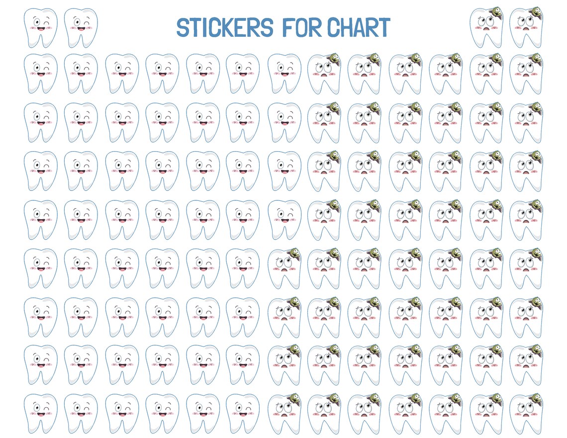 Monthly Brushing Checklist, Toothbrush Schedule, Kids Routine ...