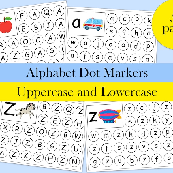 Letter Markers - Etsy