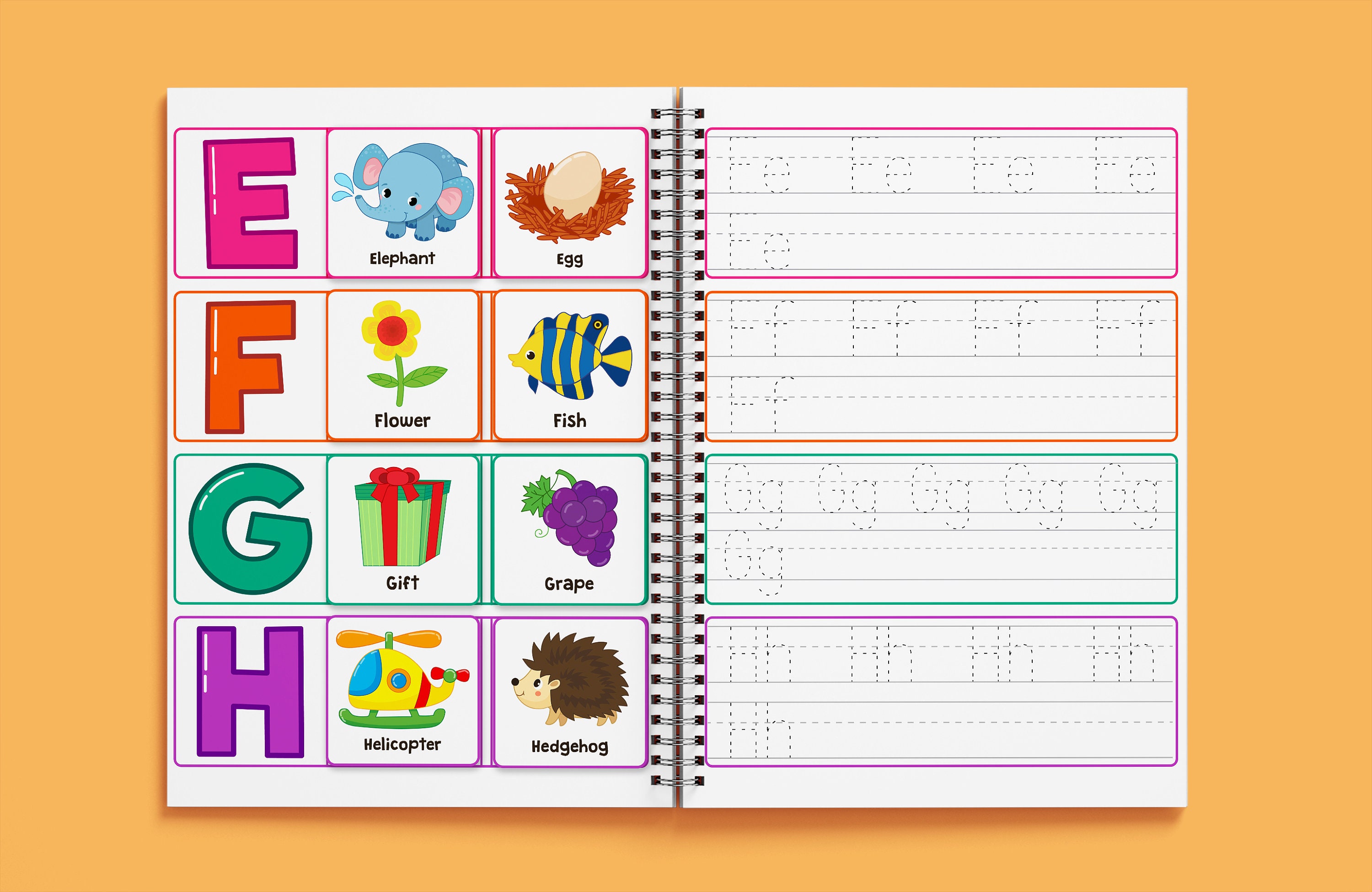 Alphabet Busy Book, Beginning Sounds Picture Matching Worksheet ...