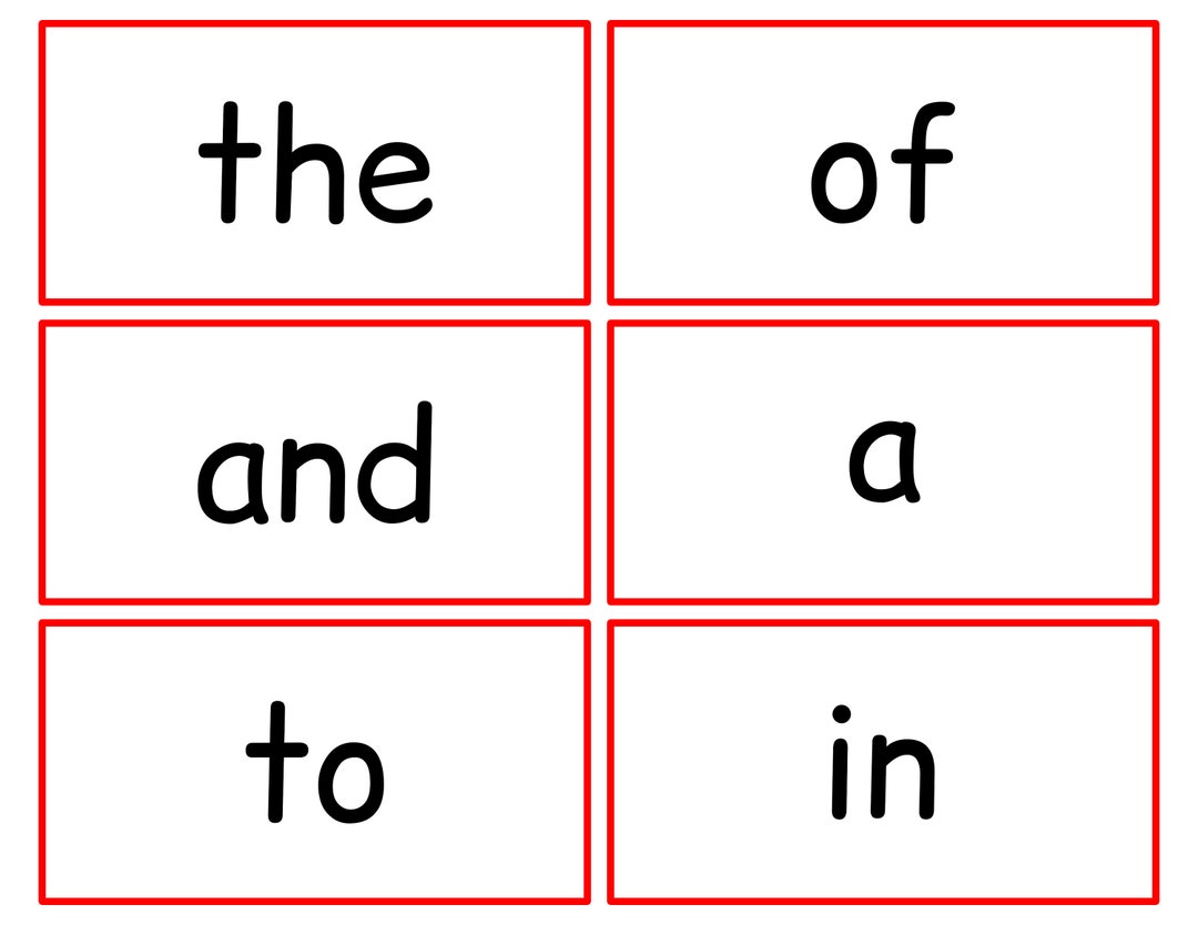 500 Fry Sight Word Flashcards: Printable 1st-5th Grade (digital ...