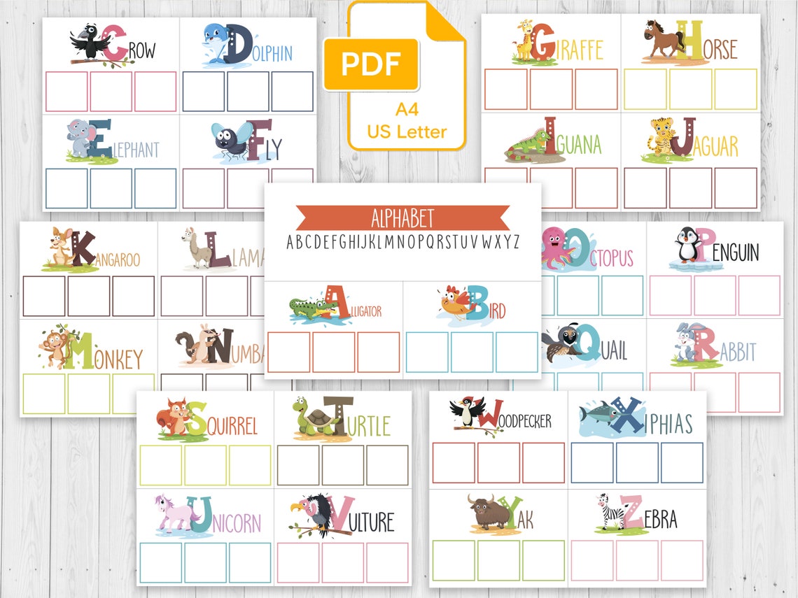 Alphabet Sorting Activity, Educational Material, PDF Printable ...