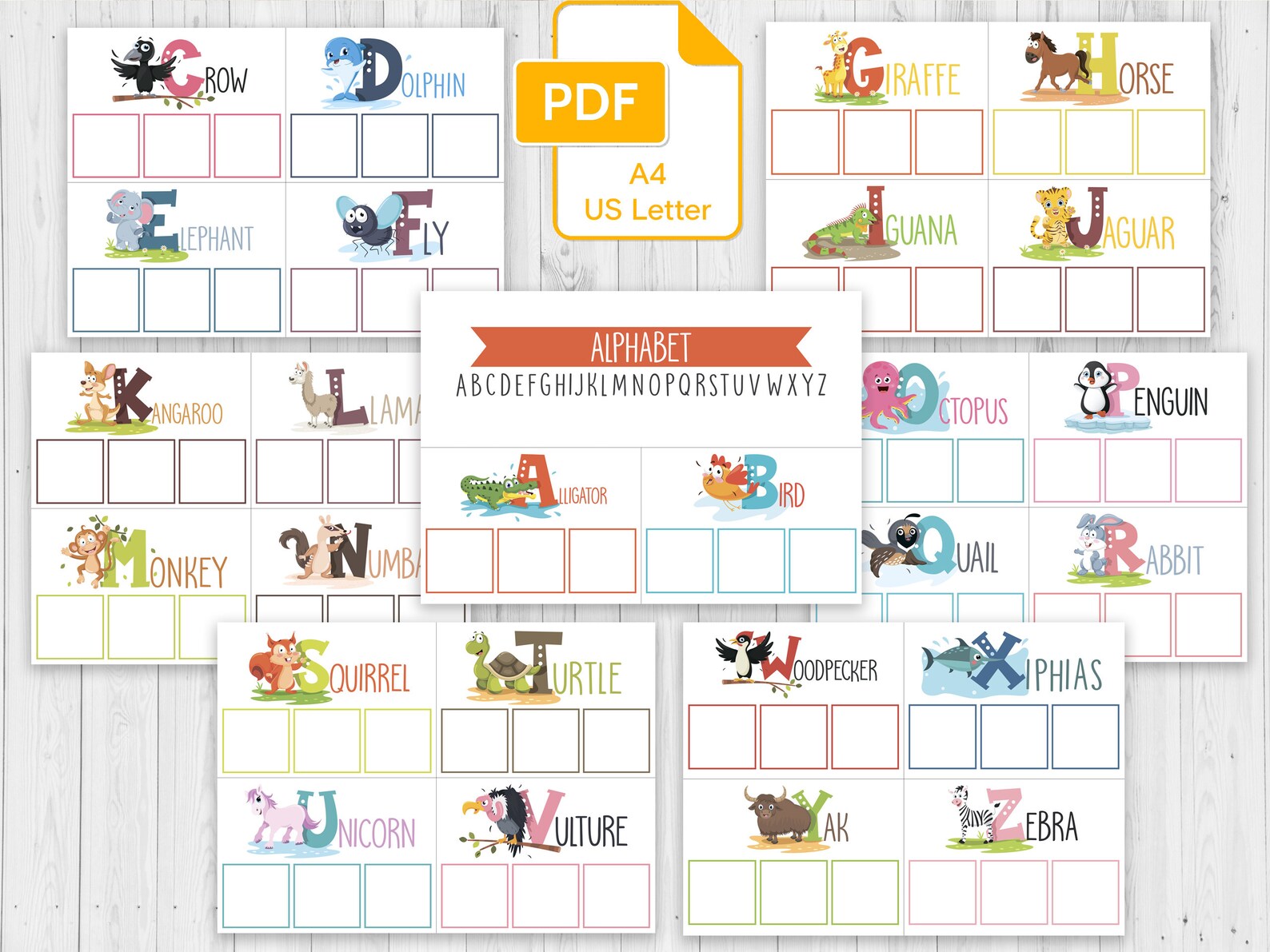 Alphabet Sorting Activity, Educational Material, PDF Printable ...