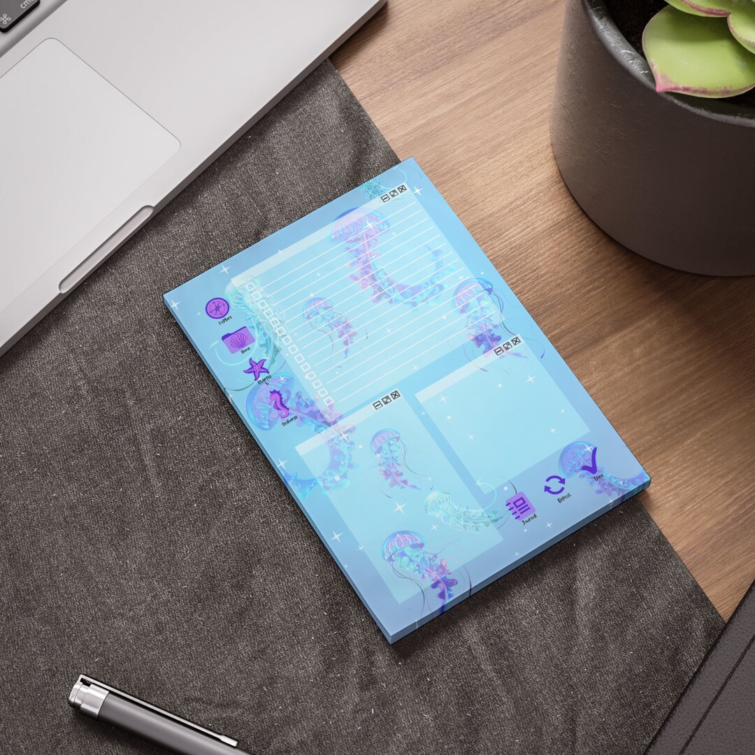 Jellyfish Post-it® Note Pad - Etsy