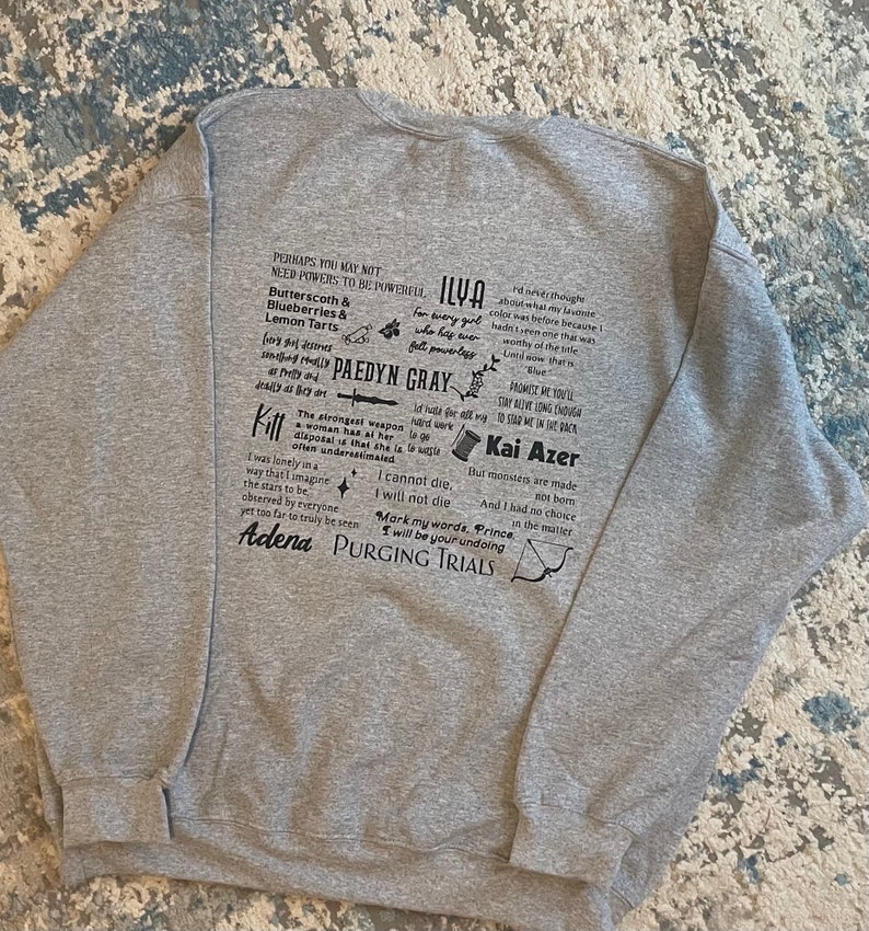Powerless by Lauren Roberts Book Sweatshirt Powerless Book Merch ...
