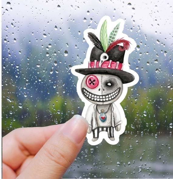 Voodoo Doll Sticker Voodoo Sticker Halloween Sticker Voodoo - Etsy