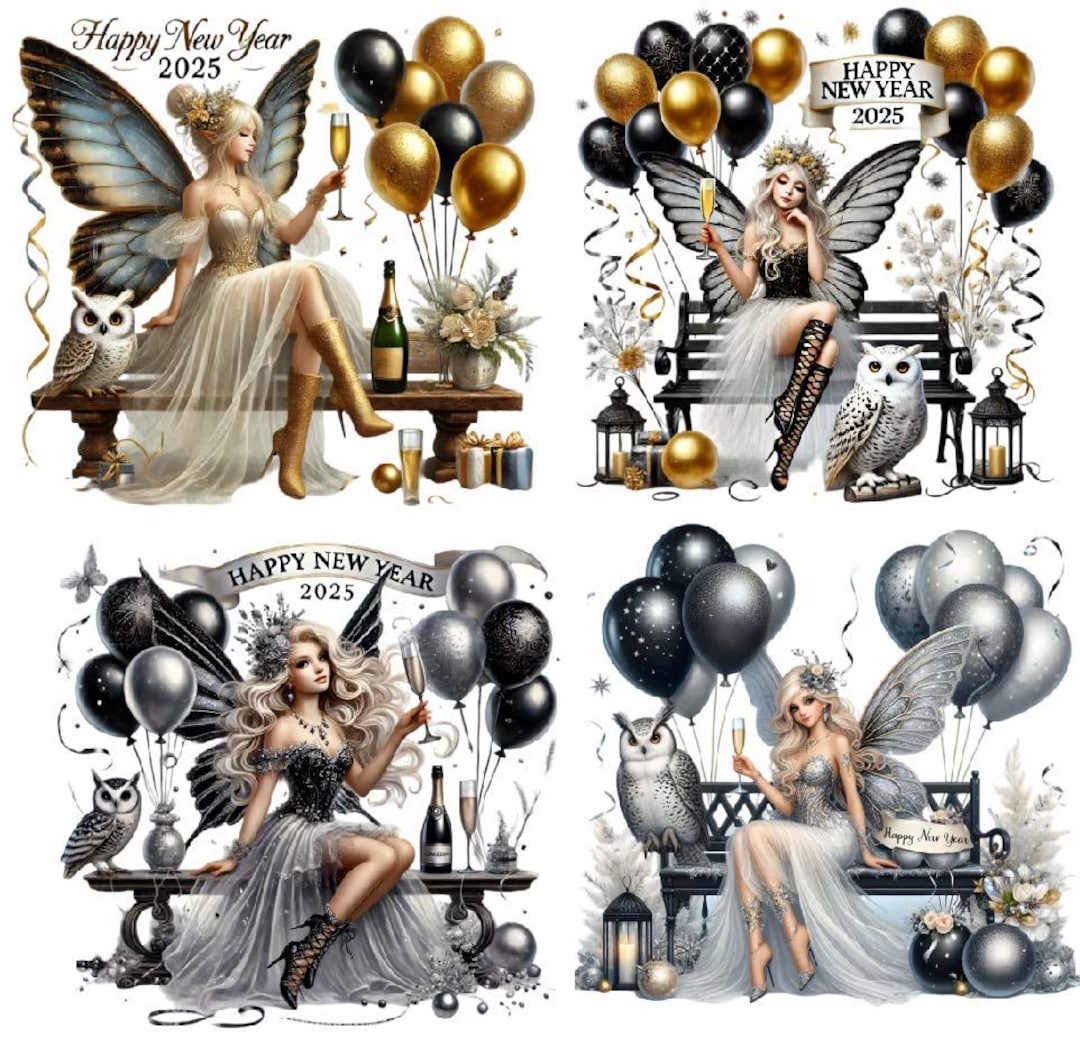 Happy New Year Fairy, New Year Clip Art, New Year Fairy Png, Fairy ...