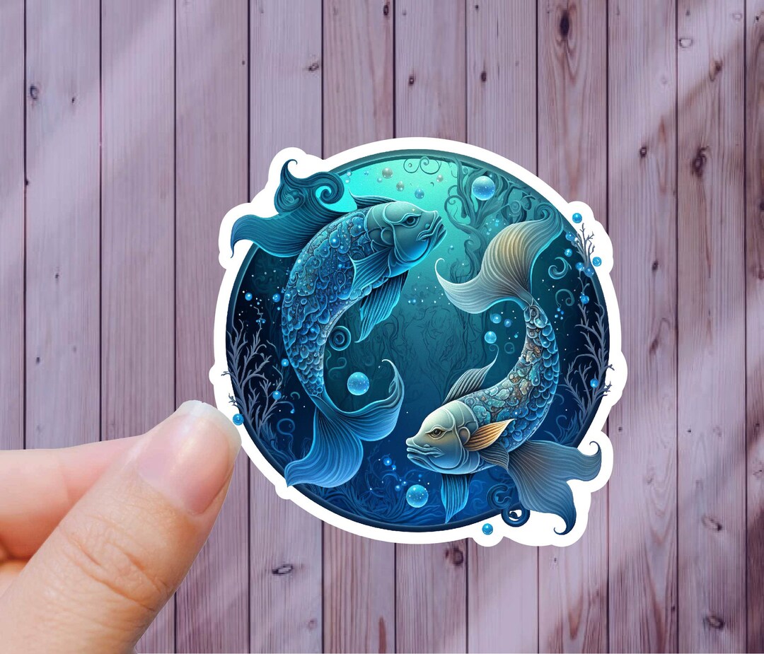 Pisces Sticker, Zodiac Sticker, Star Sign Sticker, Astrology Sticker ...