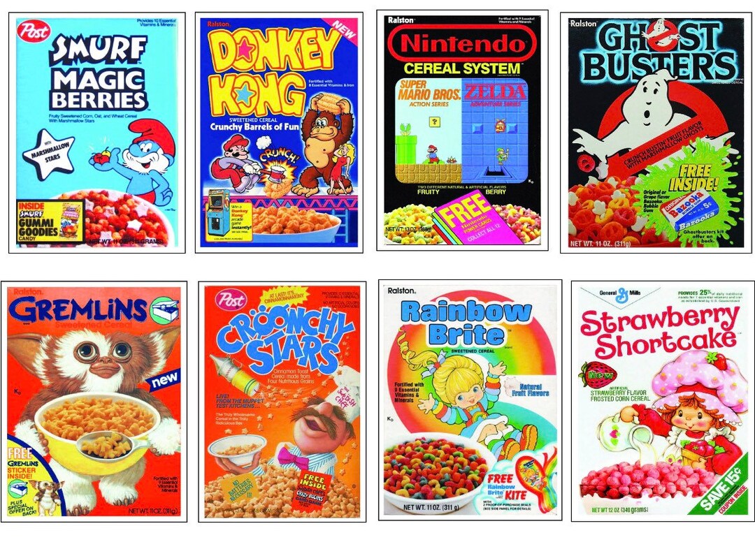 Cereal Magnets, Retro Cereal Magnets, Fun Magnets, Magnets for Fridge ...