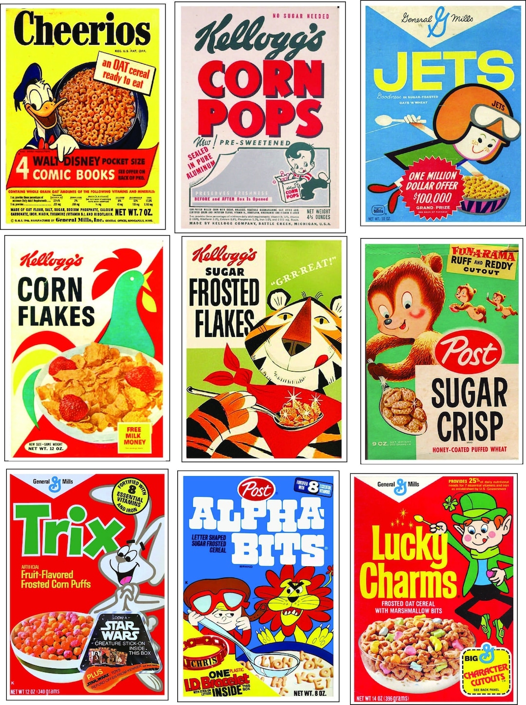 Vintage Cereal Box Fridge Magnets | Retro Magnets | Fun Magnets ...