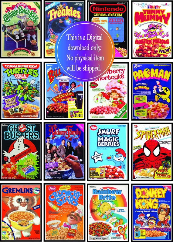 80s Cereal Boxes