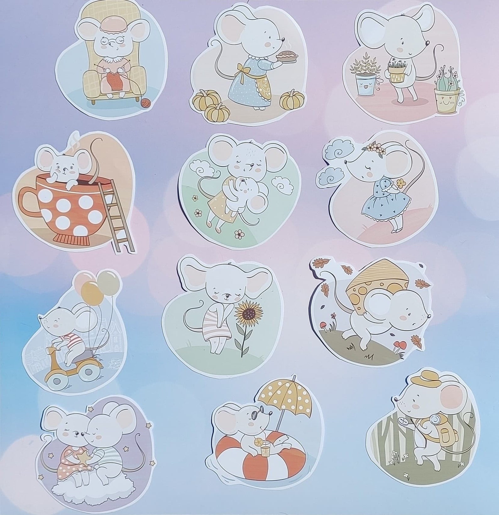 12 Mouse Vinyl Sticker Pack, paquete de pegatinas en Canadá, conjunto ...