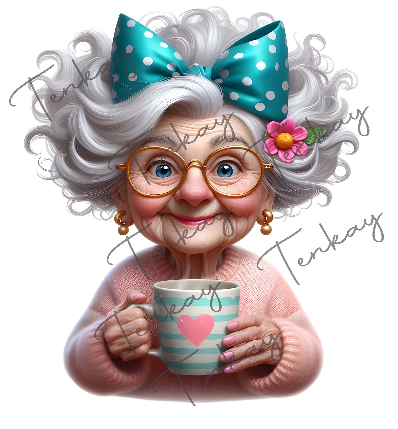 Old Ladies Png, Funny Old Ladies Clipart, Old Lady and Coffee, Old Lady ...