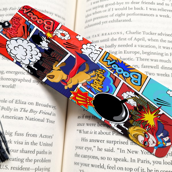 Superhero Bookmark - Etsy