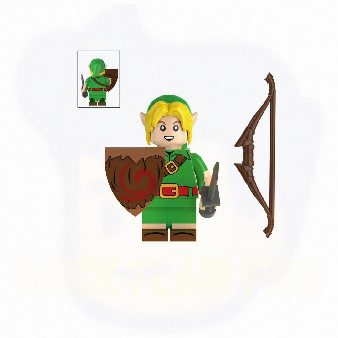 Link the Legend of Zelda (1987) Minifigure - Etsy