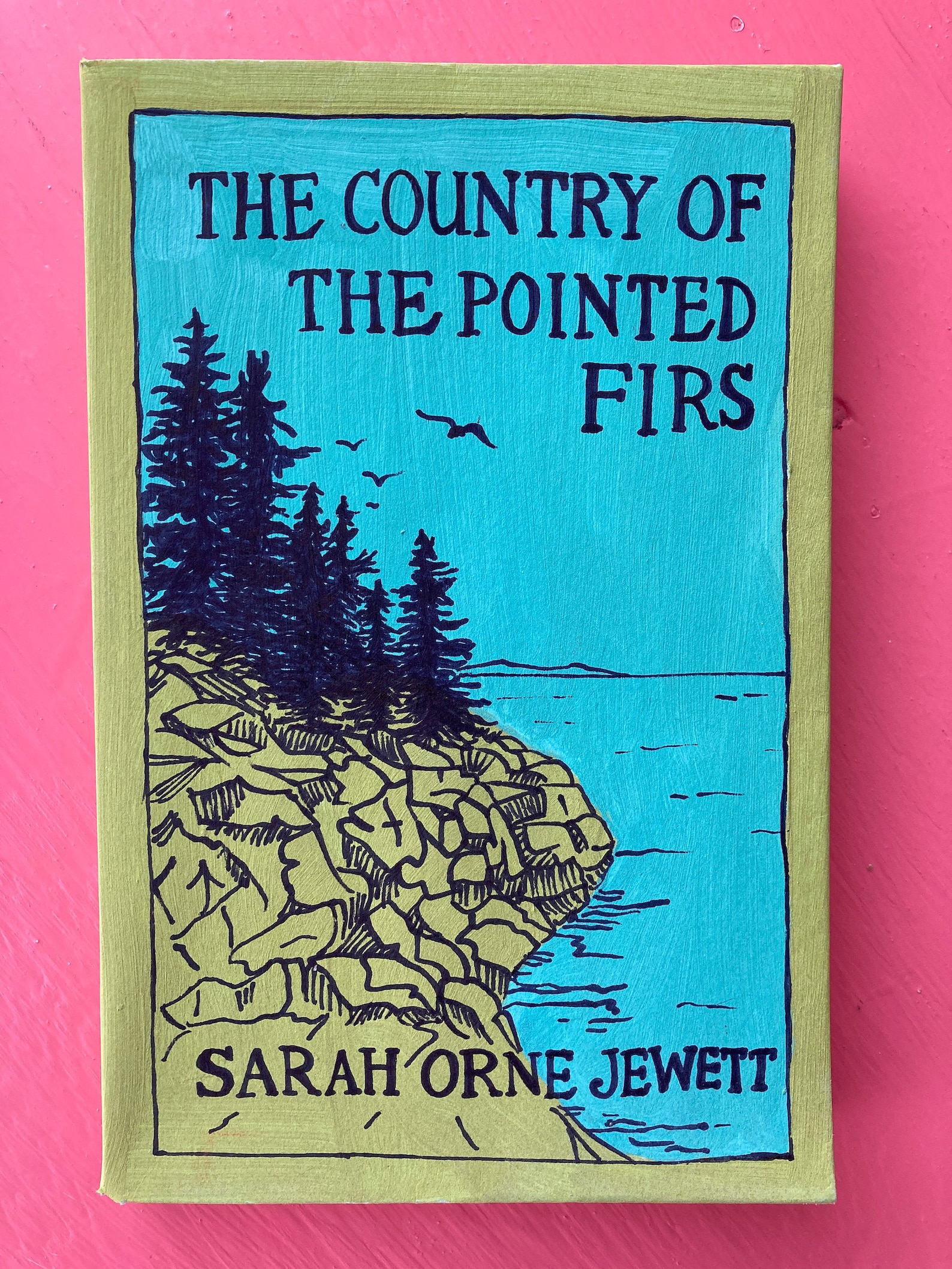 Book With Painted Cover: the Country of the Pointed Firs by - Etsy