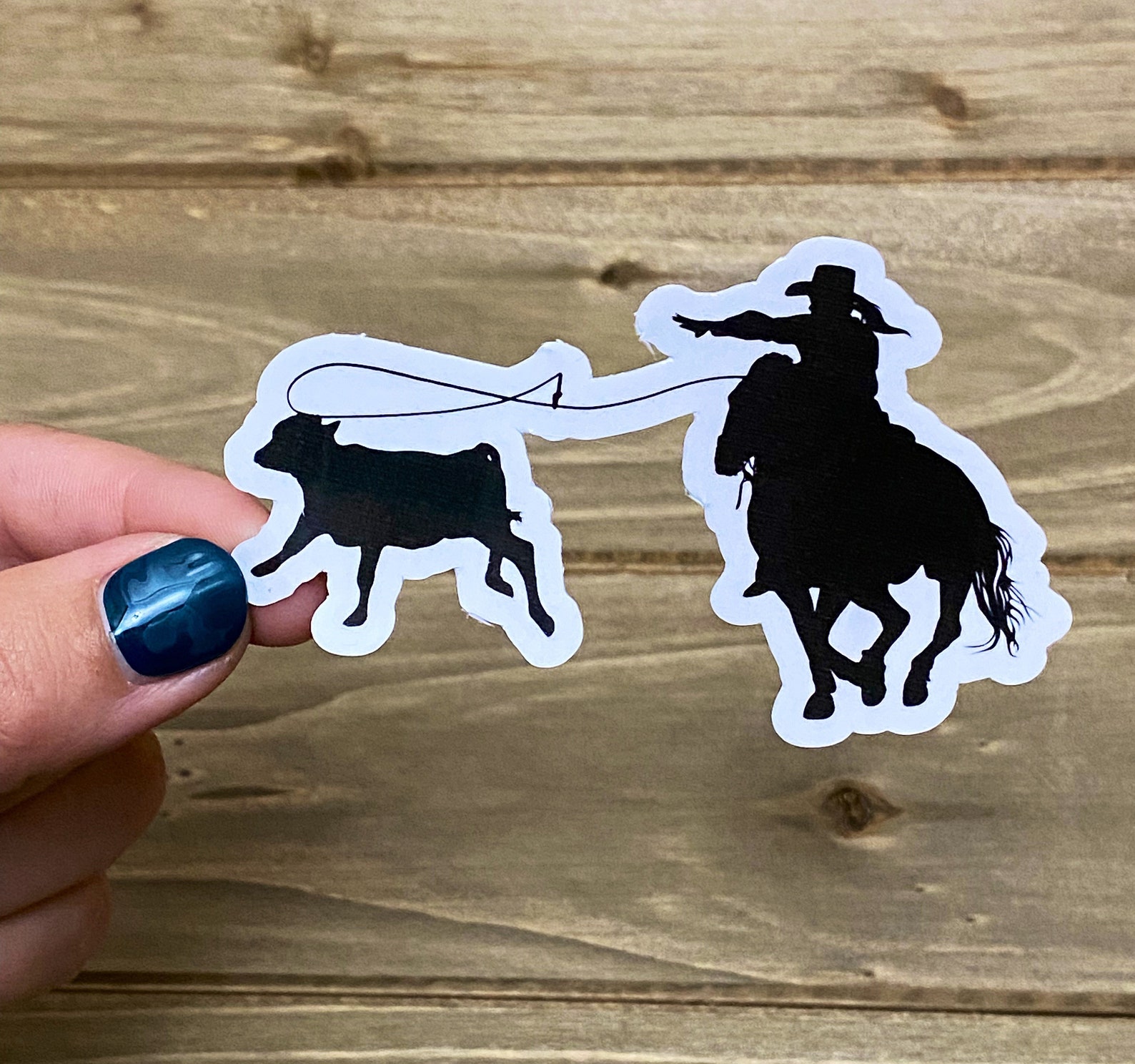 Breakaway Roper Sticker Cowgirl Calf Roper Horse Rodeo | Etsy