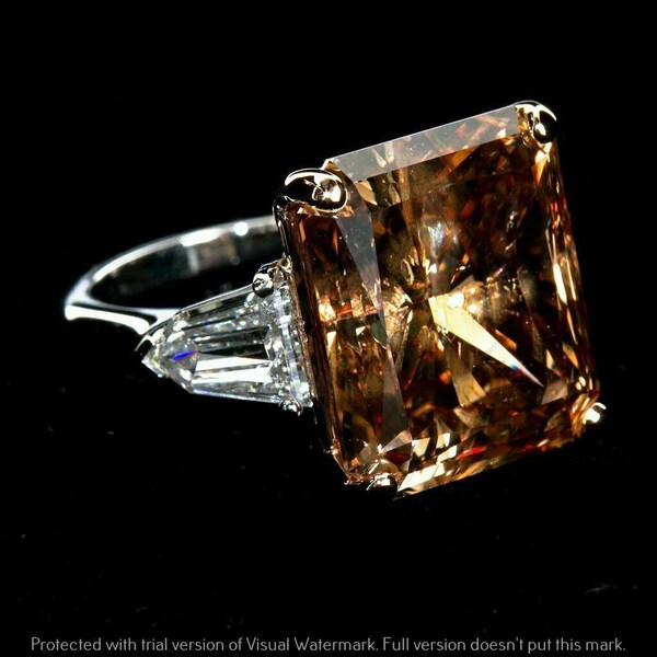Brown Diamond Ring - Etsy