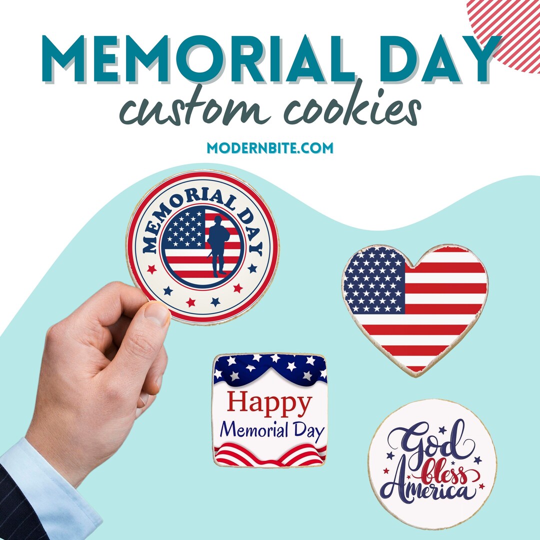 Memorial Day Custom Cookies - Etsy