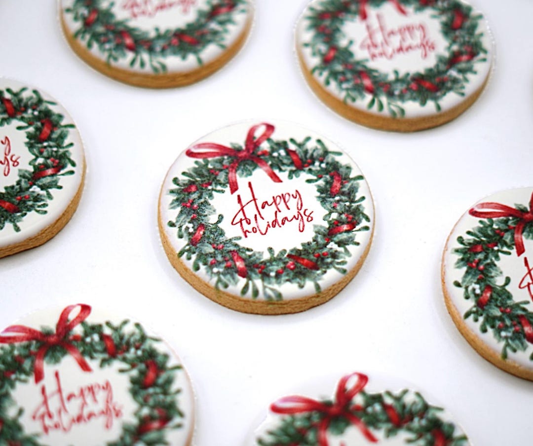 HAPPY HOLIDAYS COOKIES | New Year & Christmas Gifts | Personalized ...