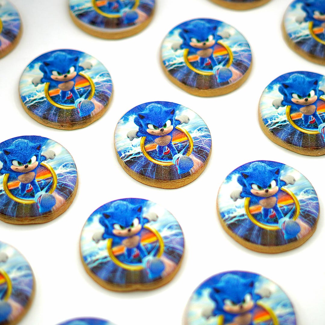 SONIC the HEDGEHOG COOKIES Personalized Cookies Individually Wrapped ...